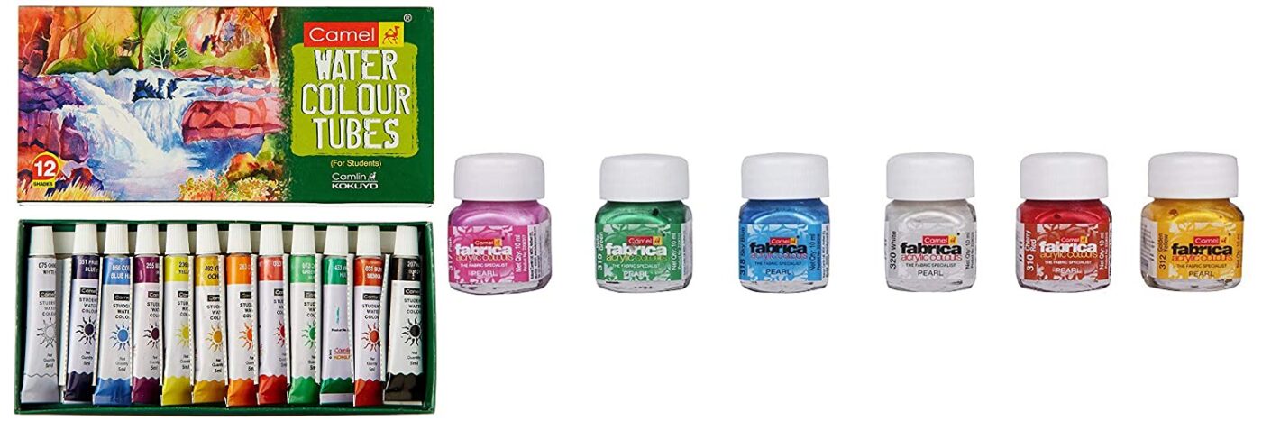 Camel Camlin Kokuyo Student Water Color Tube - 5ml Each, 12 Shades ...